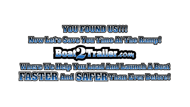 Load a Boat With Ease - Boat2Trailer Boat Loading System